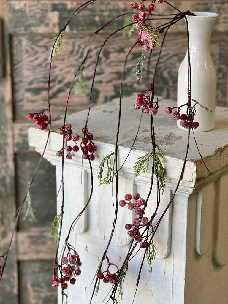 Icy Berry & Cedar Vine | Red | 4' | SOLD OUT - Lancaster Home & Holiday